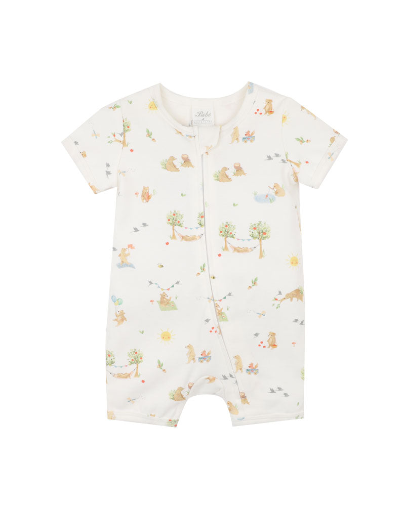 BEAR ORGANIC SS ZIPSUIT – Minihaha