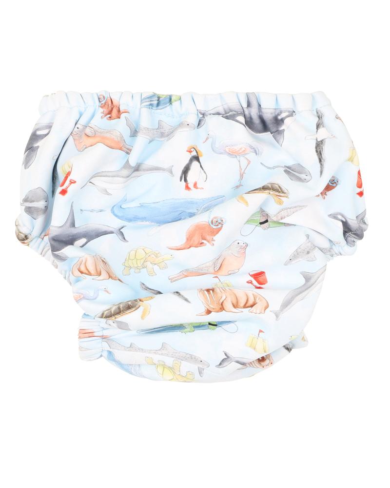 MARCO PRINT AQUA NAPPY – Minihaha