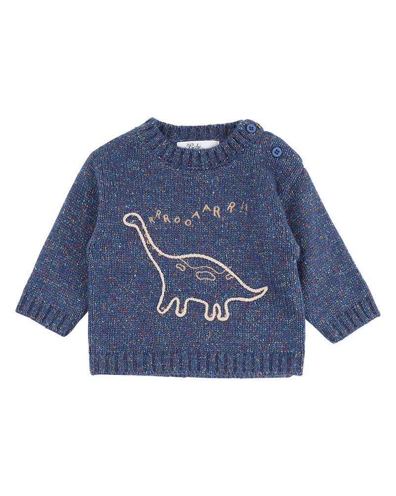 ISAAC DINOSAUR KNITTED JUMPER – Minihaha