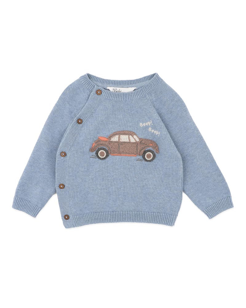 ALVIN CAR ORGANIC KNITTED JUMPER – Minihaha