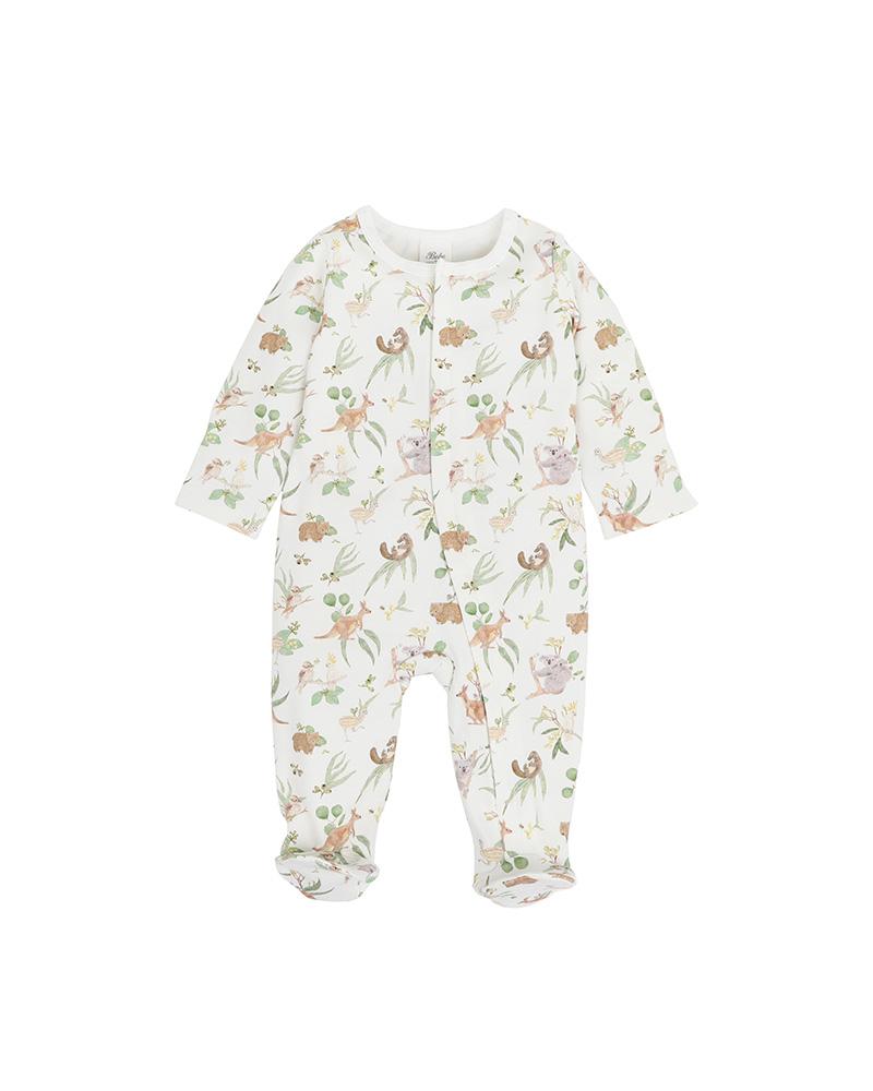 BAILEY NATIVE PRINT LS ZIP ONESIE – Minihaha