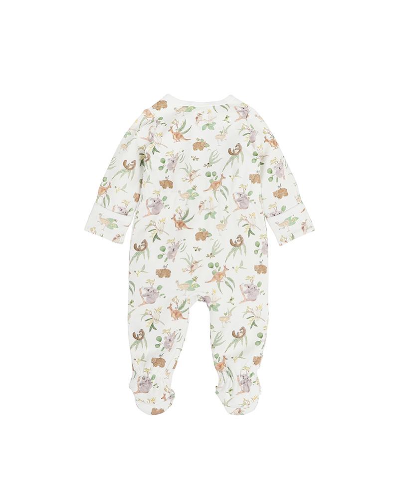 BAILEY NATIVE PRINT LS ZIP ONESIE – Minihaha