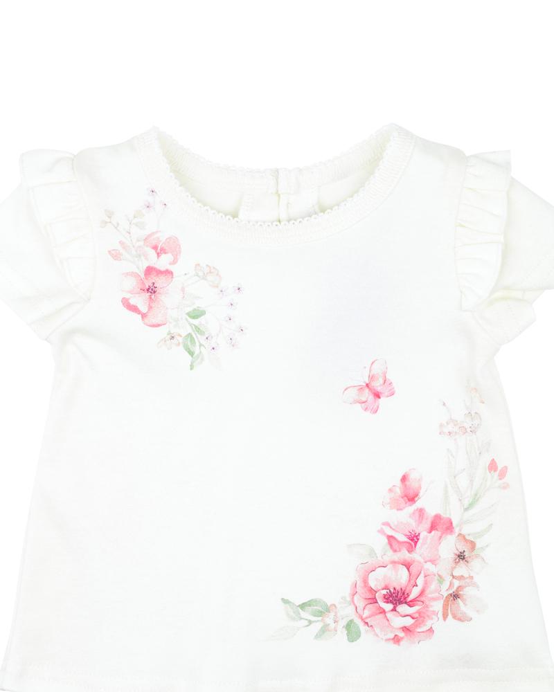 Evie Flower Tee - Shop Cloud Evie Flower Tee Now – Minihaha