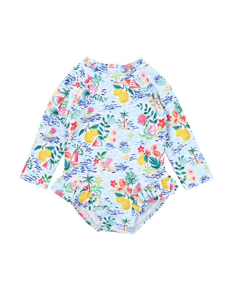 ADDISON PRINT LS SUNSUIT – Minihaha