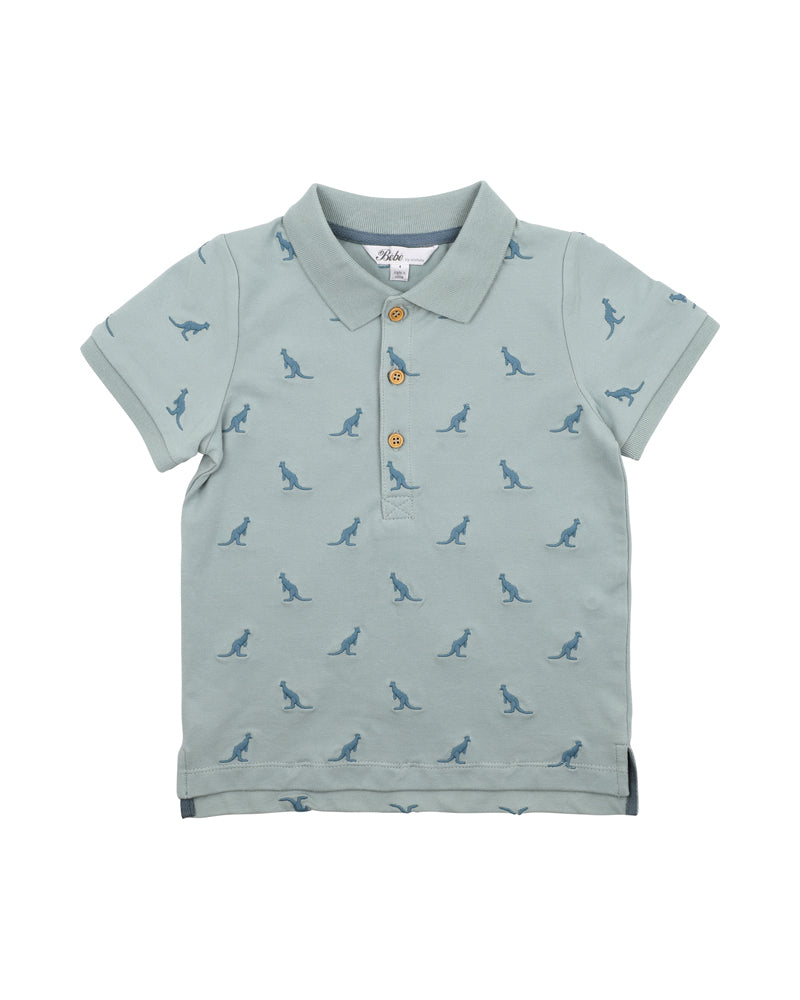 ATTICUS KANGAROO EMBROIDERED POLO 3-5YRS – Minihaha