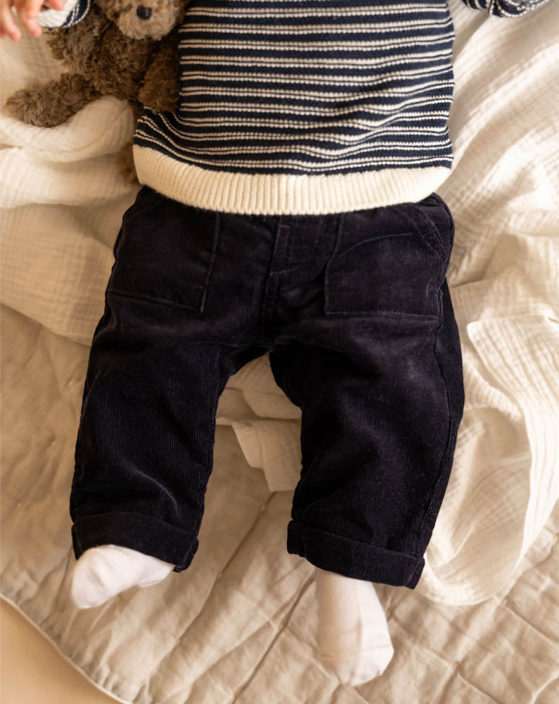 JAKE NAVY PULL ON PANTS – Minihaha