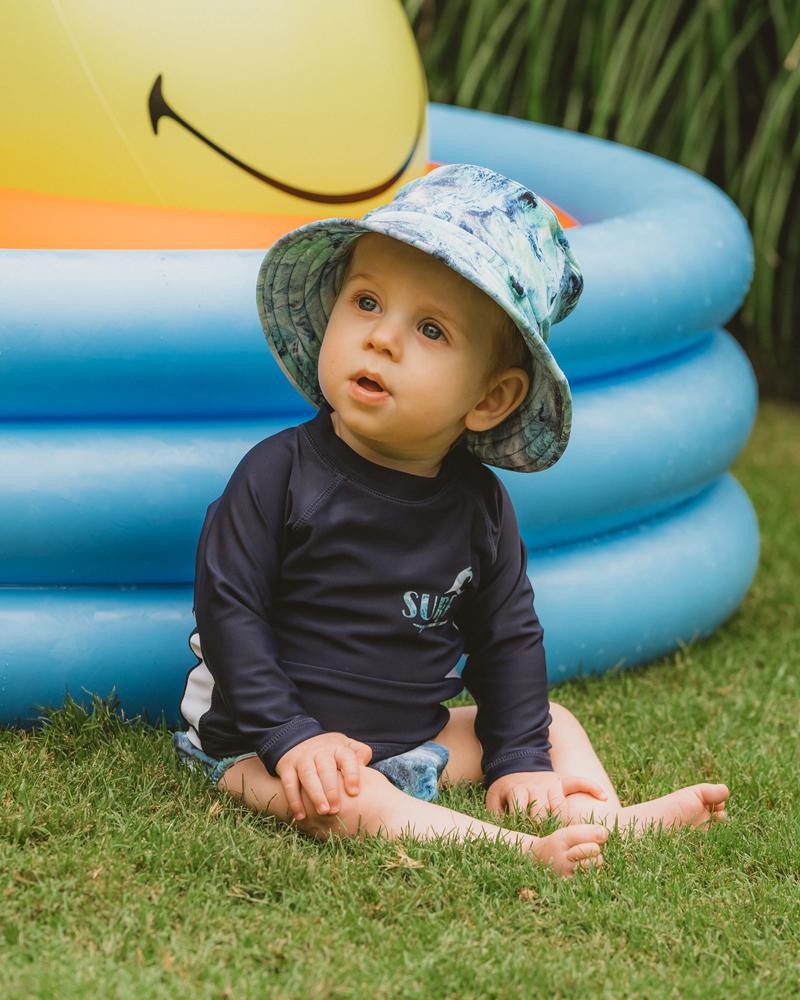 Leo Surf Rashie - Shop French Navy Leo Surf Rashie Now – Minihaha