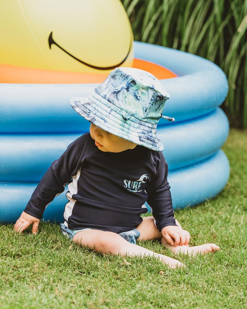 Leo Surf Rashie - Shop French Navy Leo Surf Rashie Now – Minihaha